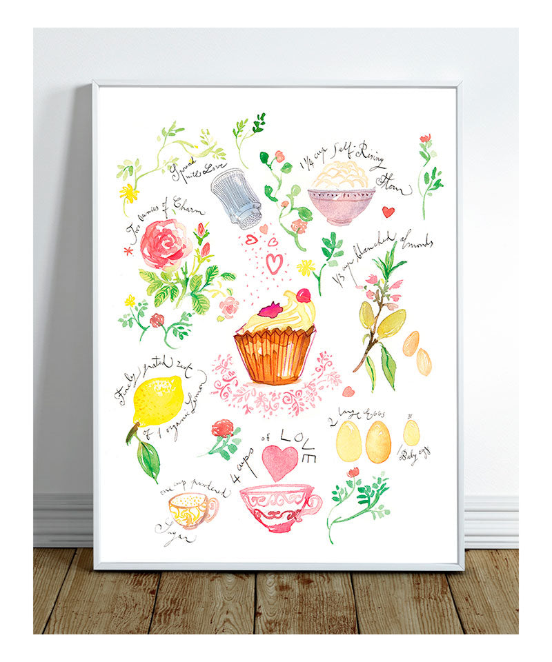 Love cupcake recipe poster – LucilesKitchen