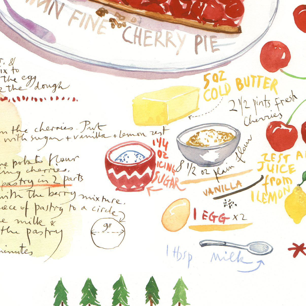 Twin Peaks Cherry Pie recipe poster – LucilesKitchen